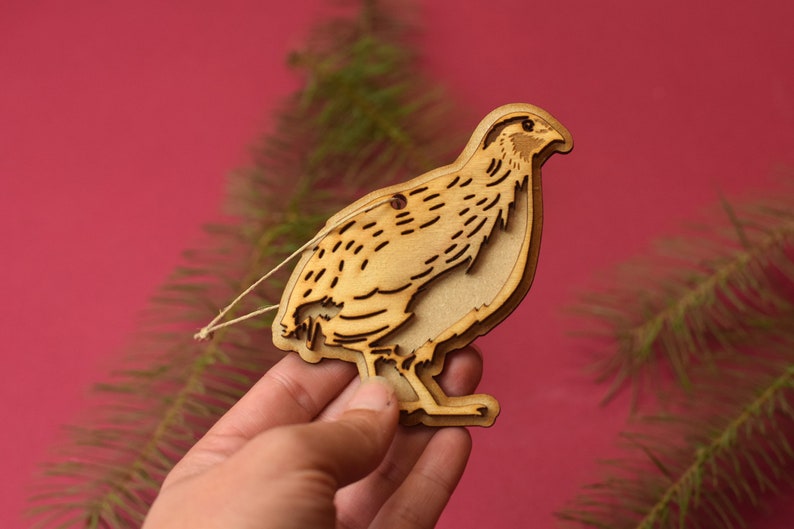 Quail Christmas Ornament Quail Gift Coturnix Quail Decor - Etsy