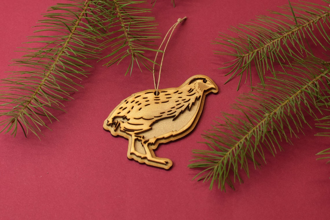 Quail Christmas Ornament Quail Gift Coturnix Quail Decor - Etsy
