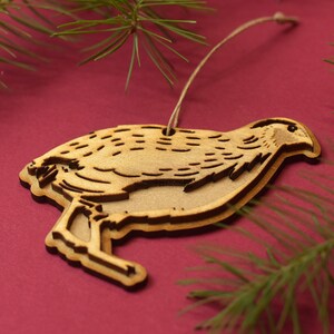 Quail Christmas Ornament, Quail Gift, Coturnix Quail Decor, Farm ...