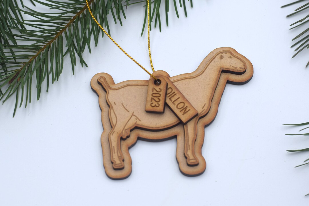 Lamancha Goat Ornament Goat Gift Nubian Goat Ornament Farm Goat ...