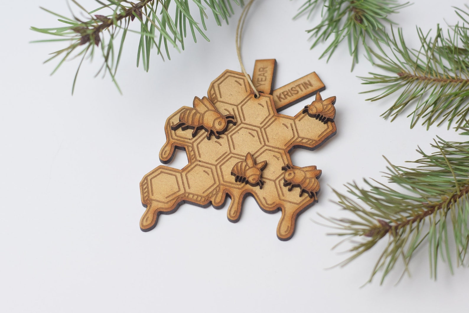 Honey Bee Ornament Honey Honeybee Beekeeper Gift Beekeeper - Etsy