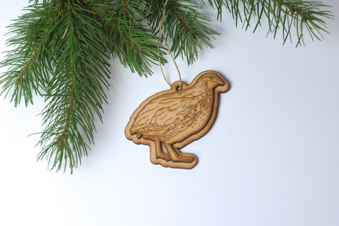 Hand Drawn Quail Ornament, Quail Gift, Coturnix Quail Decor, Farm ...