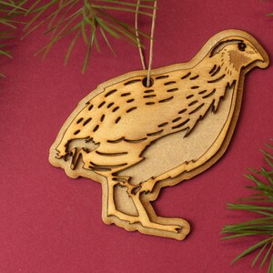 Quail Christmas Ornament, Quail Gift, Coturnix Quail Decor, Farm ...