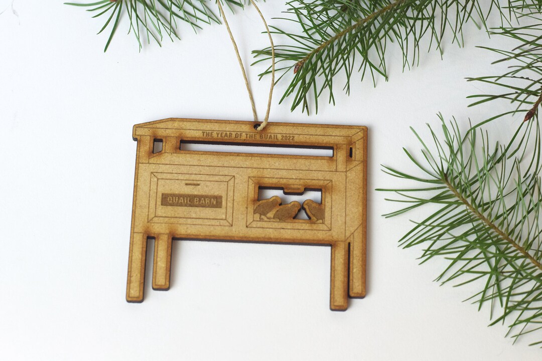 Quail Christmas Ornament, Quail Gift, Coturnix Quail Decor, Farm ...