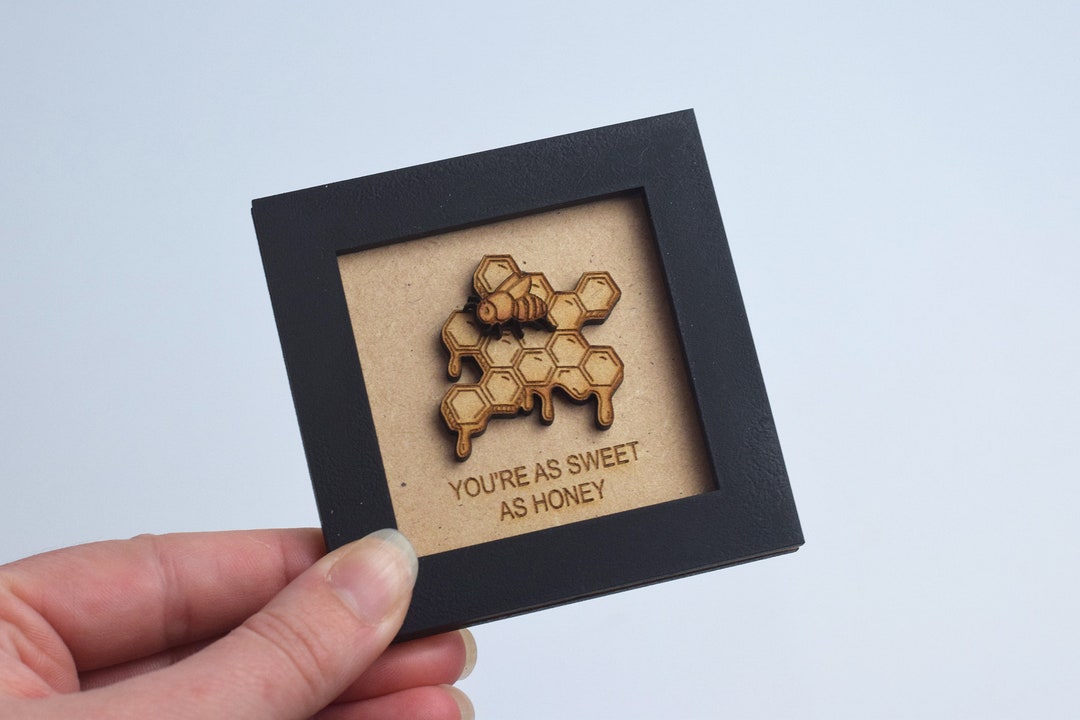 Honey Bee Mini Frame, Honey, Honeybee, Beekeeper Gift, Beekeeper ...