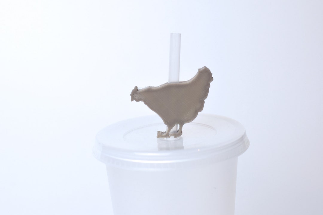 Chicken Straw Topper, Chicken Gift, Chicken Decor, Farm Straw Topper ...
