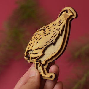 Quail Christmas Ornament, Quail Gift, Coturnix Quail Decor, Farm ...
