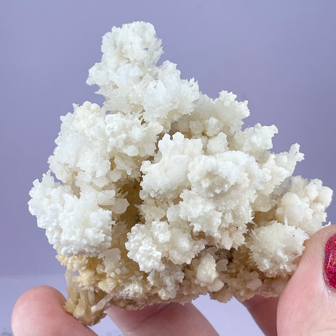 Aragonite Cave Popcorn: White Druzy Crystal Stone, Morocco - Etsy
