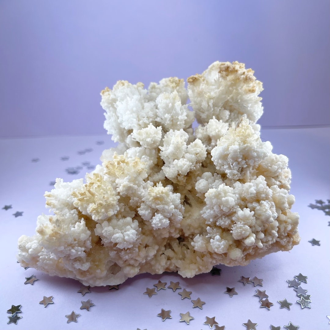 Large Coral Calcite, Cave Calcite, Cave Popcorn, Druzy White Calcite ...