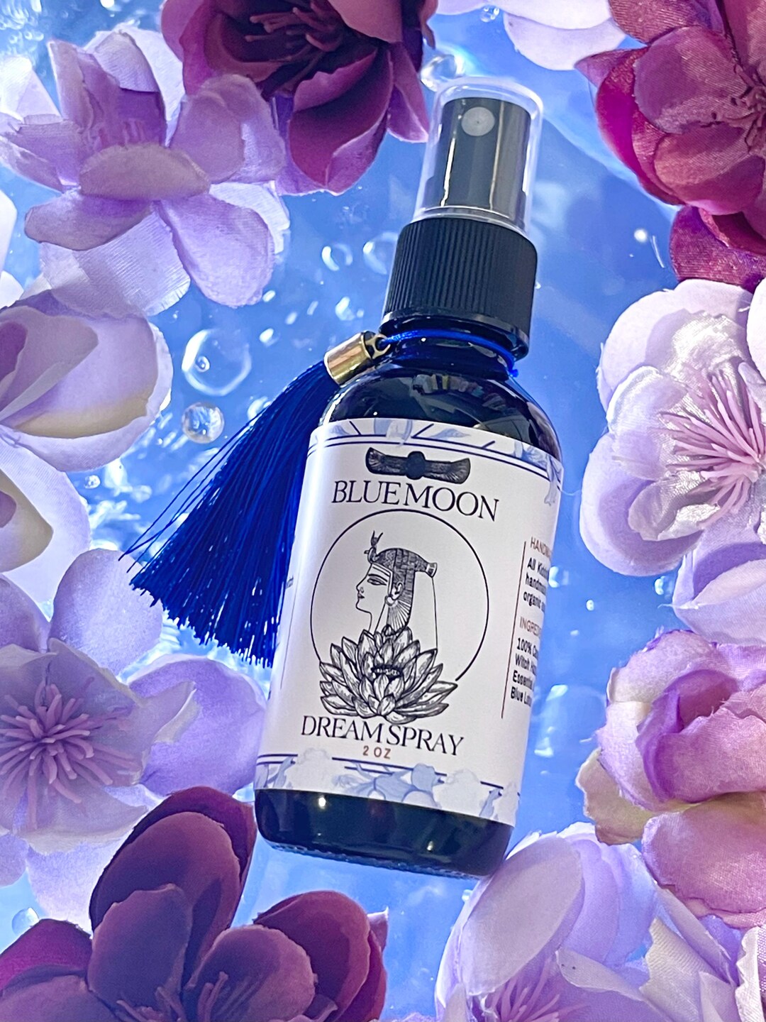 Blue Moon Blue Lotus Dream Spray, Sleep Aid, Meditation, Handmade - Etsy