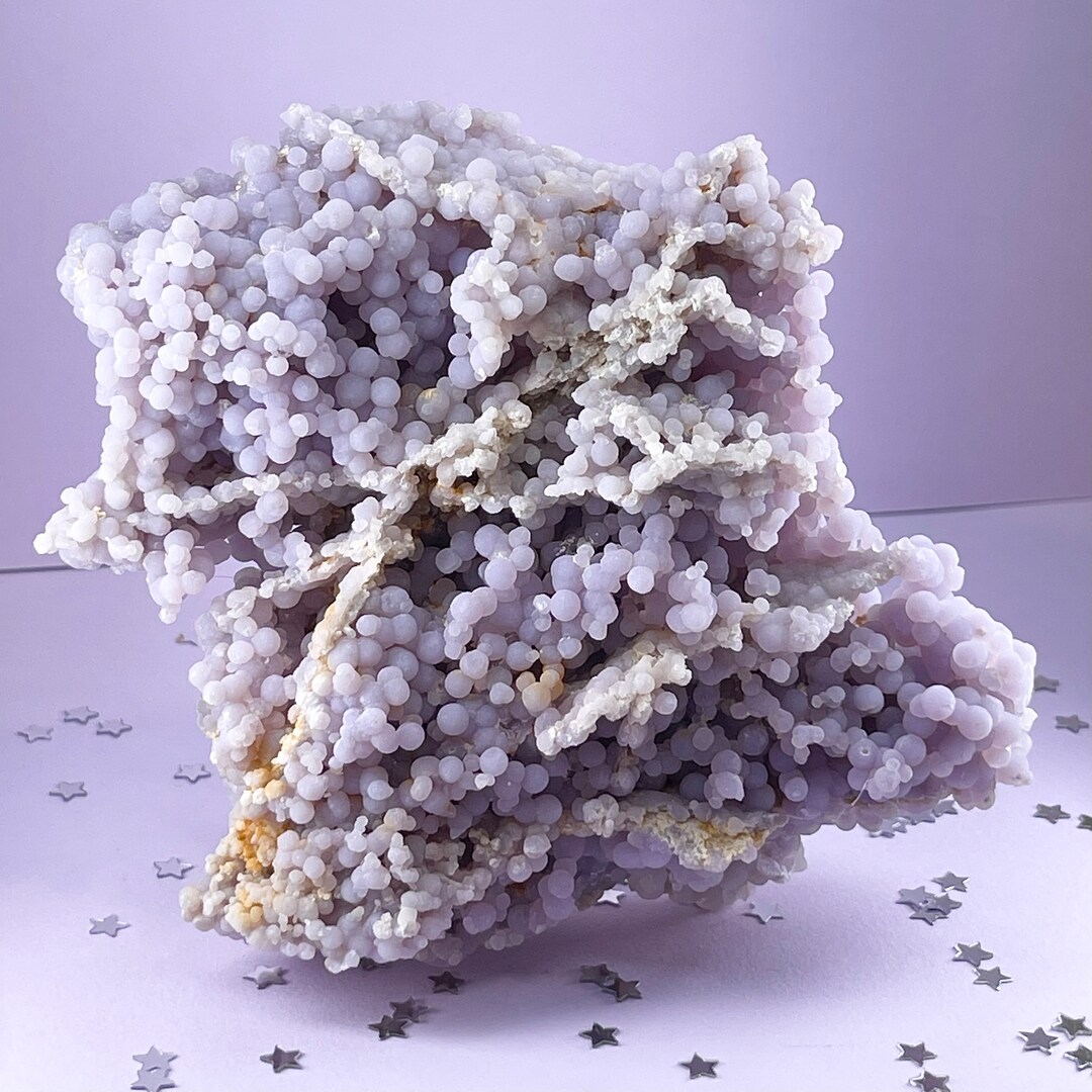 Large Stunning Grape Agate Cluster, Lilac Purple Grape, Crystal Mineral ...