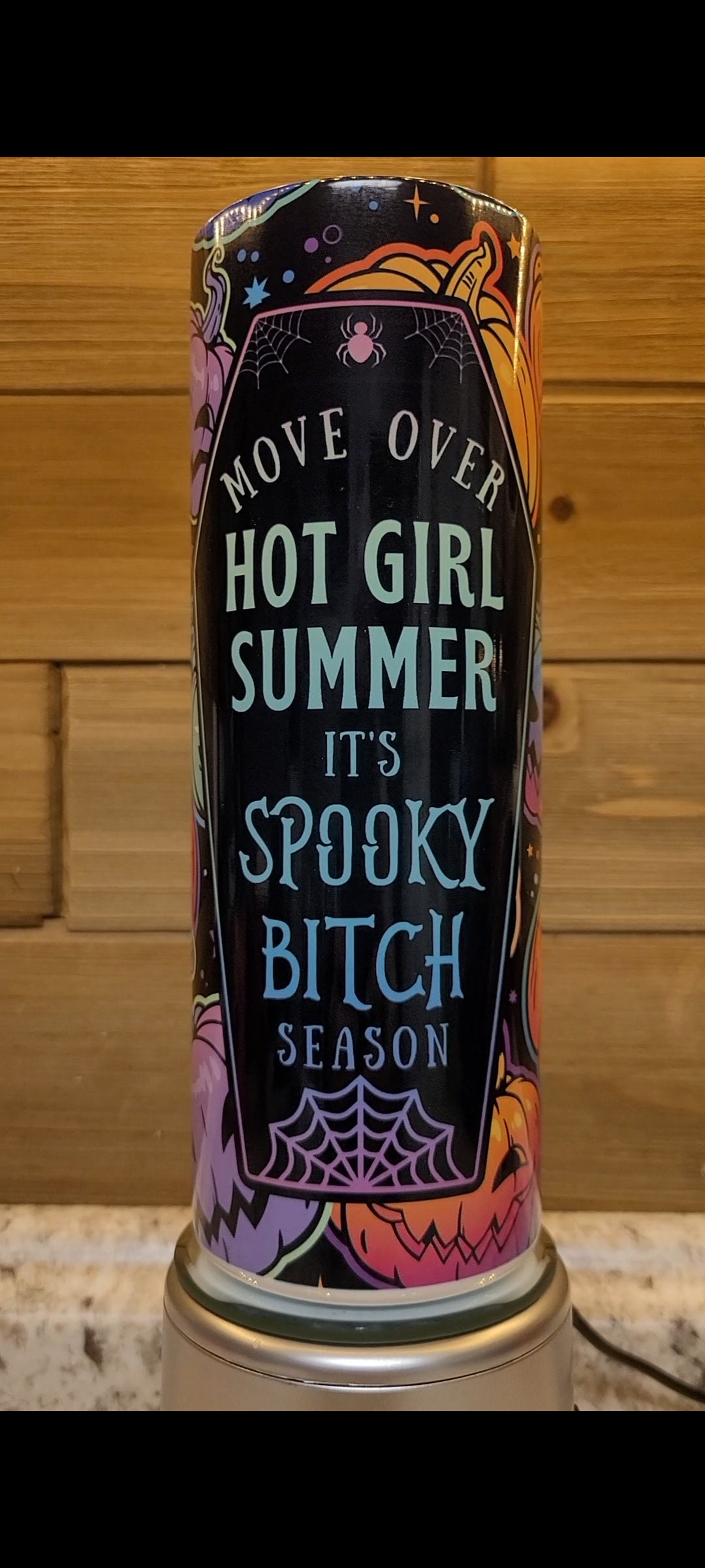 Move Over Hot Girl Summer It's Spooky B*tch Season Skinny 20oz Tumbler ...