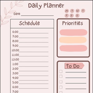 Digital Daily Boho Planner - Etsy