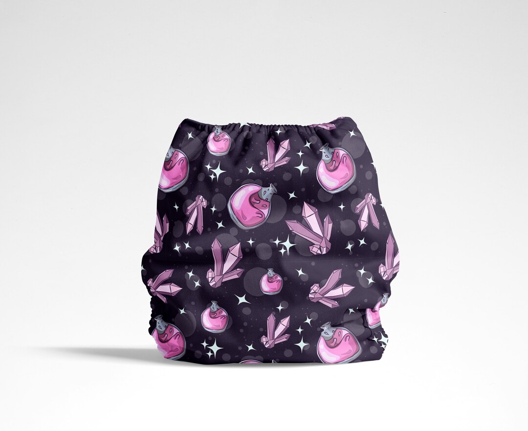 Crystals & Potions Pocket Cloth Diaper - Etsy