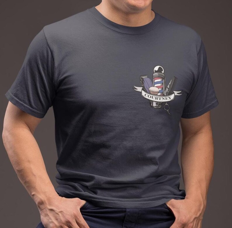 Personalized Barber Gift Shirt, Custom Personalized Birthday Gift for ...