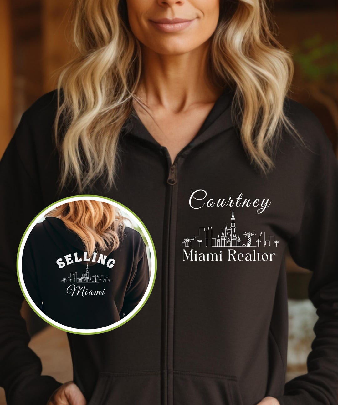 Personalized Realtor Real Estate Agent Marketing Gift Hoodie, Custom ...