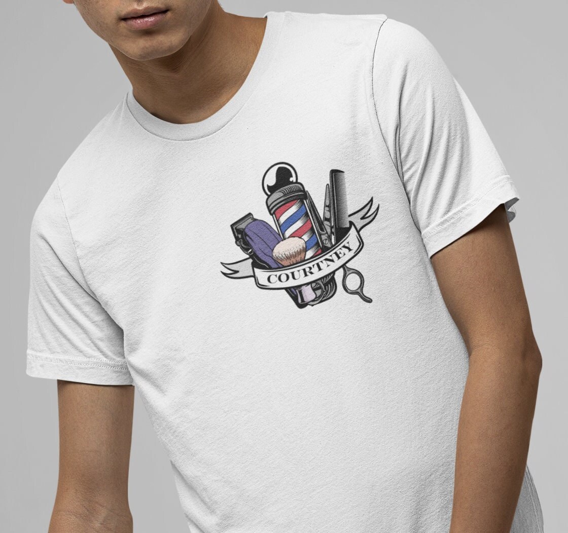 Personalized Barber Gift Shirt, Custom Personalized Birthday Gift for ...