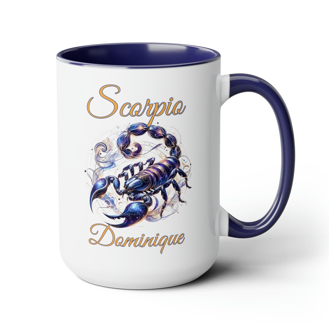 Scorpio Zodiac Birthday Mug Gift, Personalized Name Astrology Zodiac ...