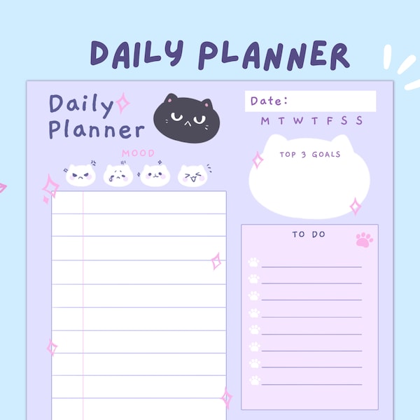 School Kawaii Planner - Etsy