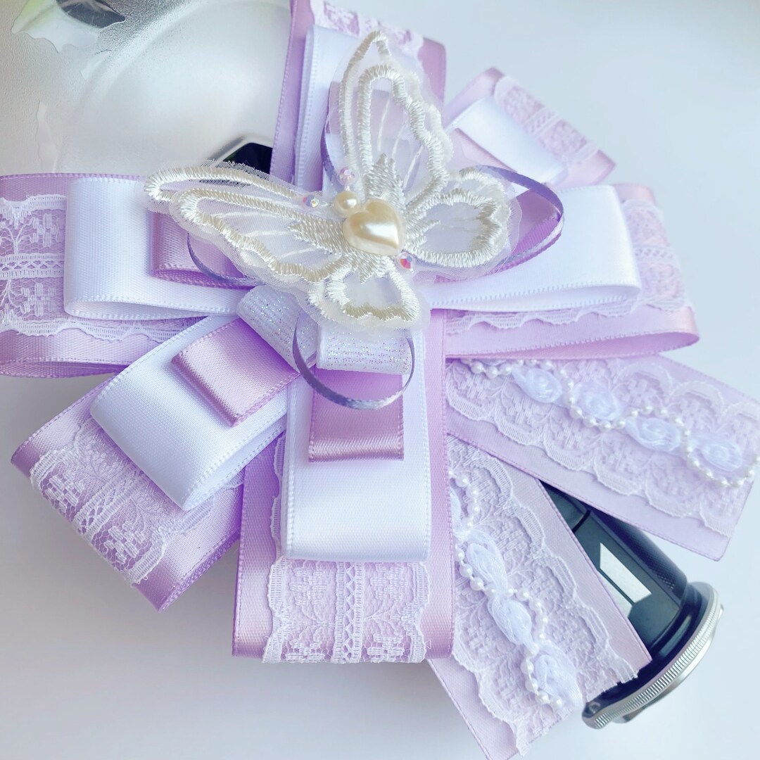 Purple Lace Butterfly Lightstick Bow Fits Most Lightsticks - Etsy