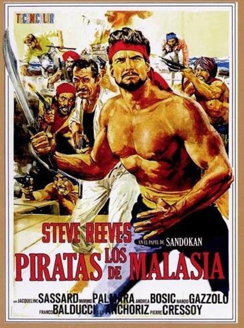 Sandokan the Great Steve Reeves Widescreen DVD Great Quality - Etsy