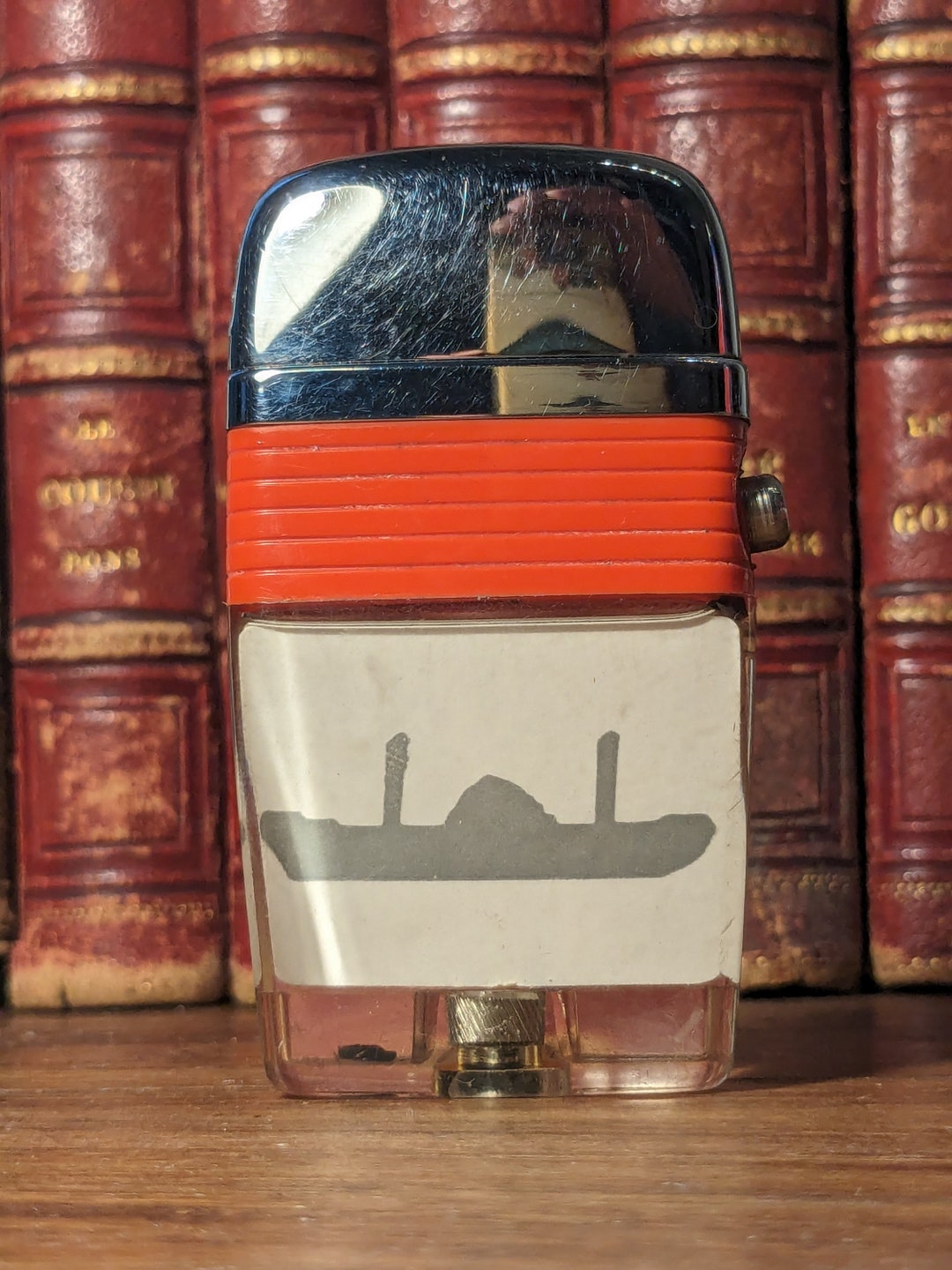 Transparent Gasoline Lighter Ship Theme Portland Scripto 1950 1960 - Etsy