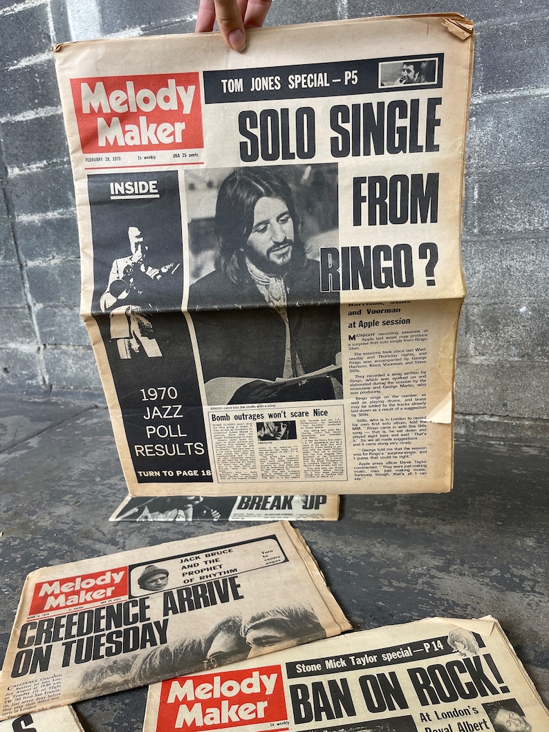 Stunning Melody Maker Newspapers 1969/1970 - Etsy