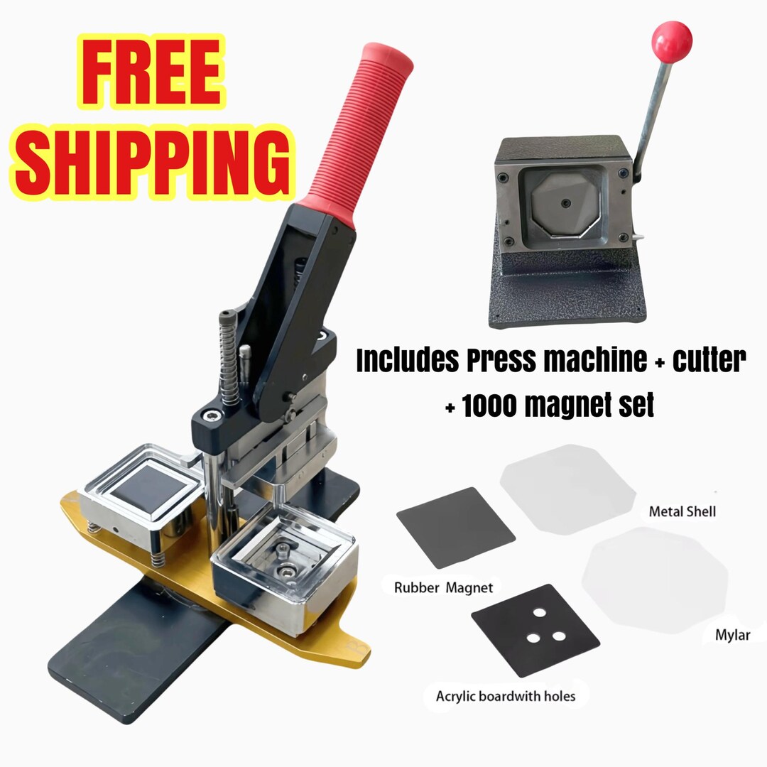 Magnet Maker Machine 2x2 metal High Quality 2x2 Cutter 1000pcs ...