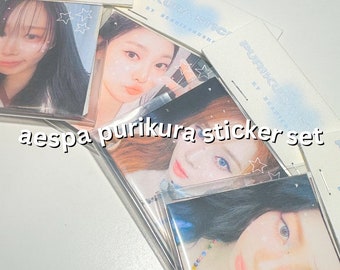 Aespa Purikura Stickers Set of 6 - Etsy