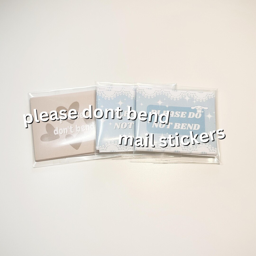 Please Don't Bend Stickers / Set 10 - Etsy