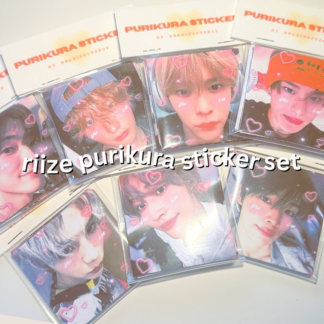 Riize Purikura Sticker Set | Set of 14 - Etsy