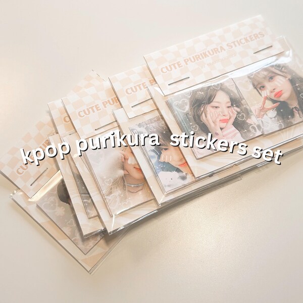Purikura Kpop Stickers - Etsy