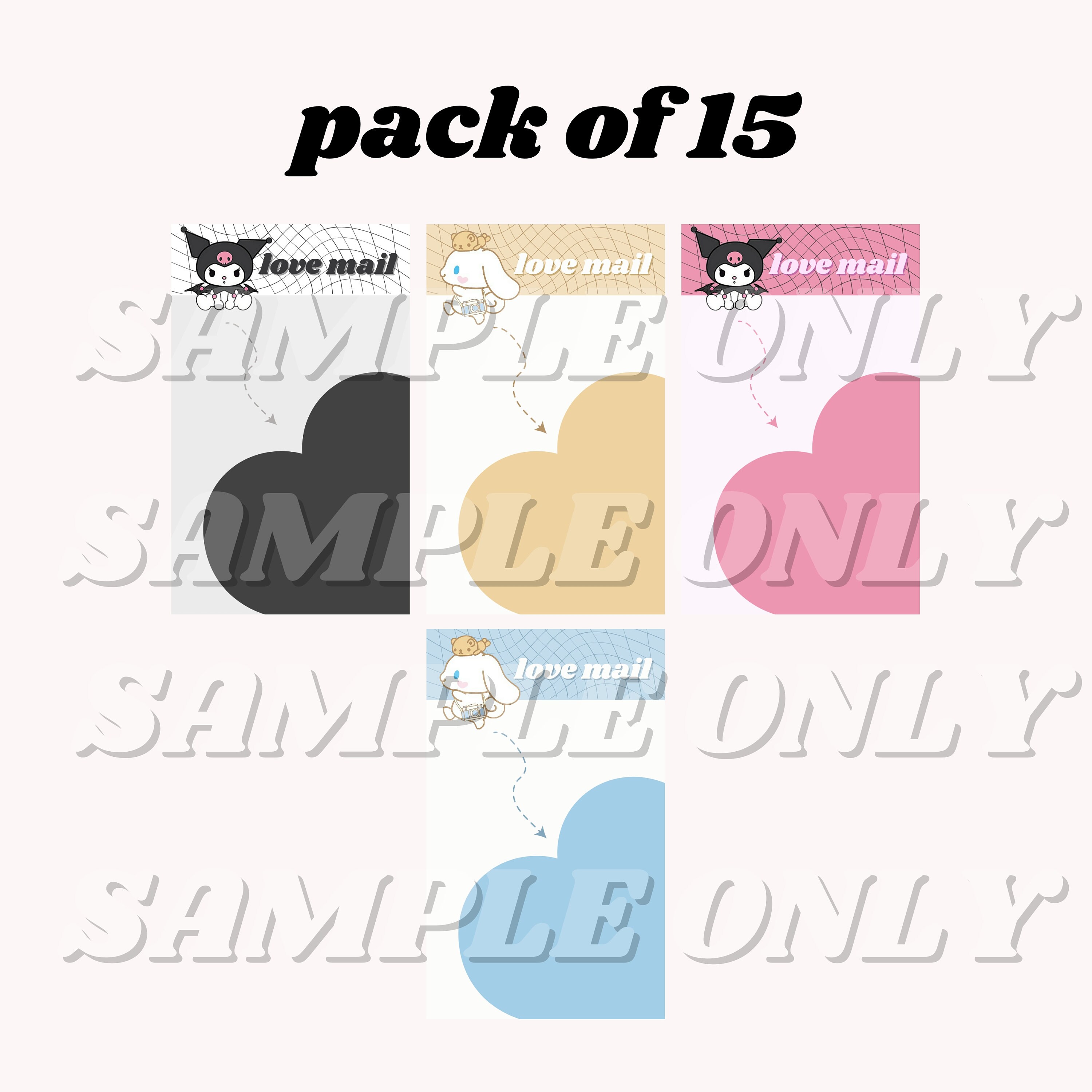 Sanrio Inspired Toploader Fillers Pack of 12 - Etsy