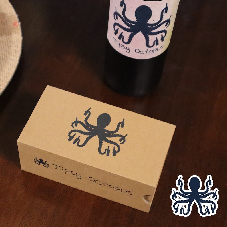 Tipsy Octopus Zombie Wine Whiskey and Tequila Pourer Spout and Red Wine ...