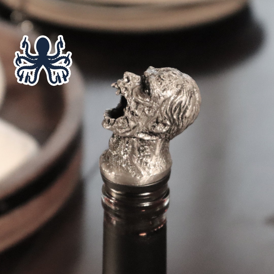 Tipsy Octopus Zombie Wine Whiskey and Tequila Pourer Spout and Red Wine ...