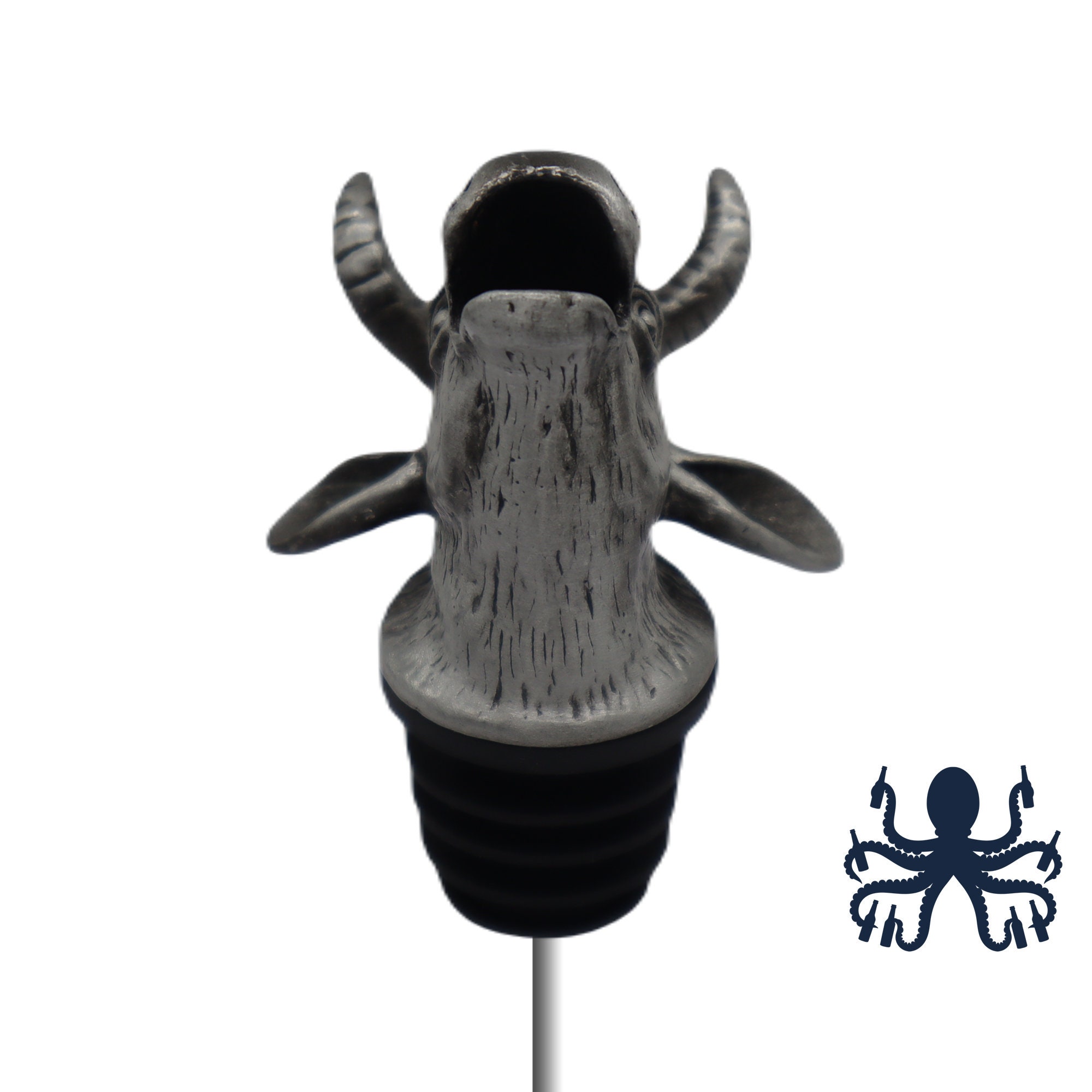 Party Pourer Bull Wine Whiskey and Tequila Pourer Spout and Red Wine ...