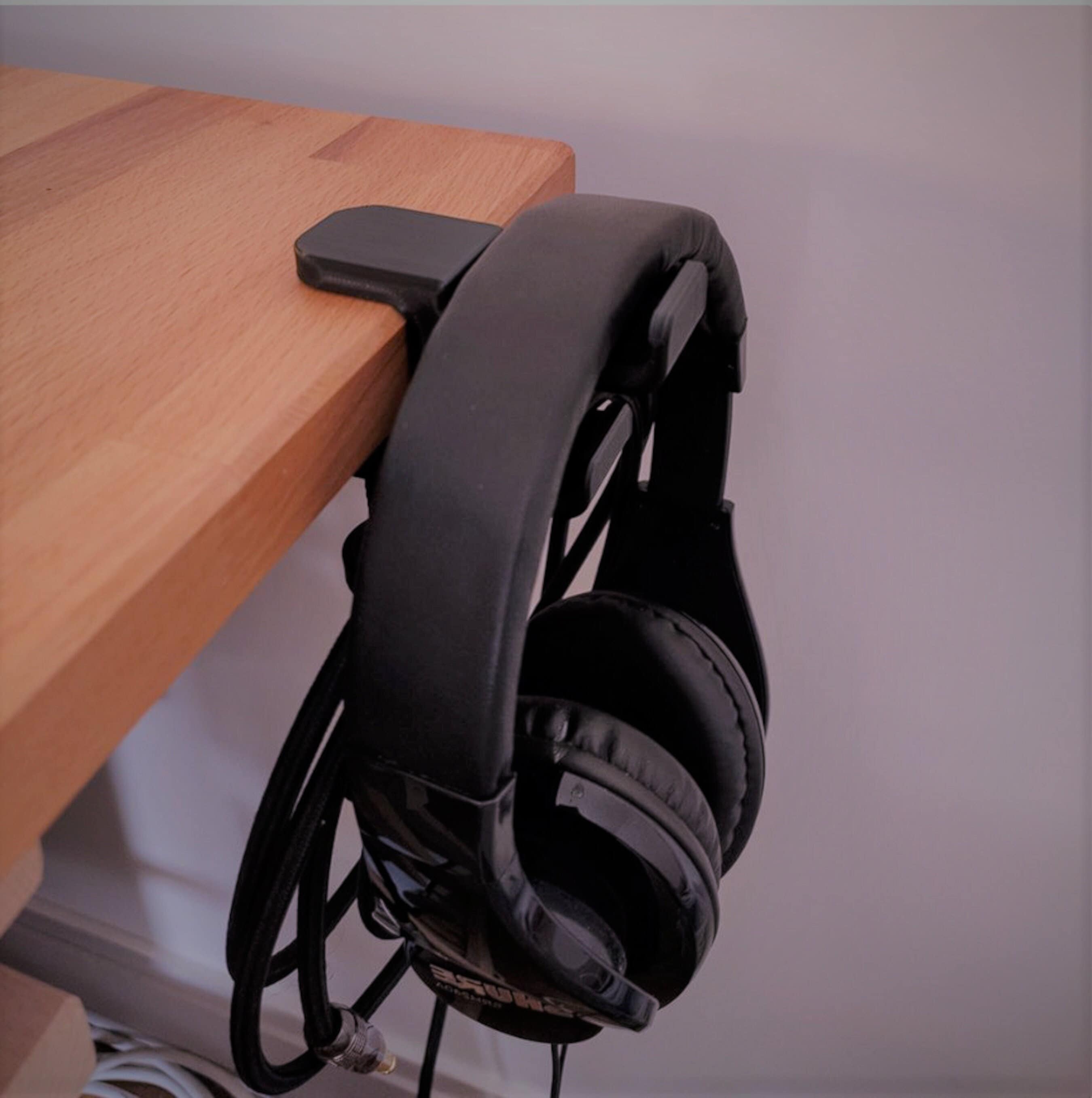 Headphone Holder | Headset Holder | Desk Mount Headphone Holder - Etsy