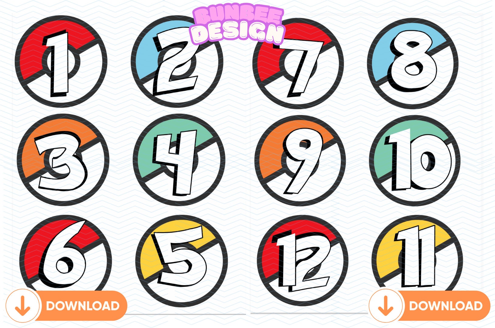 Pokemon INSPIRED Classroom Numbers - Etsy