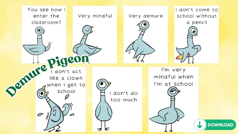 Very Demure Pigeon Digital Downloads - Etsy