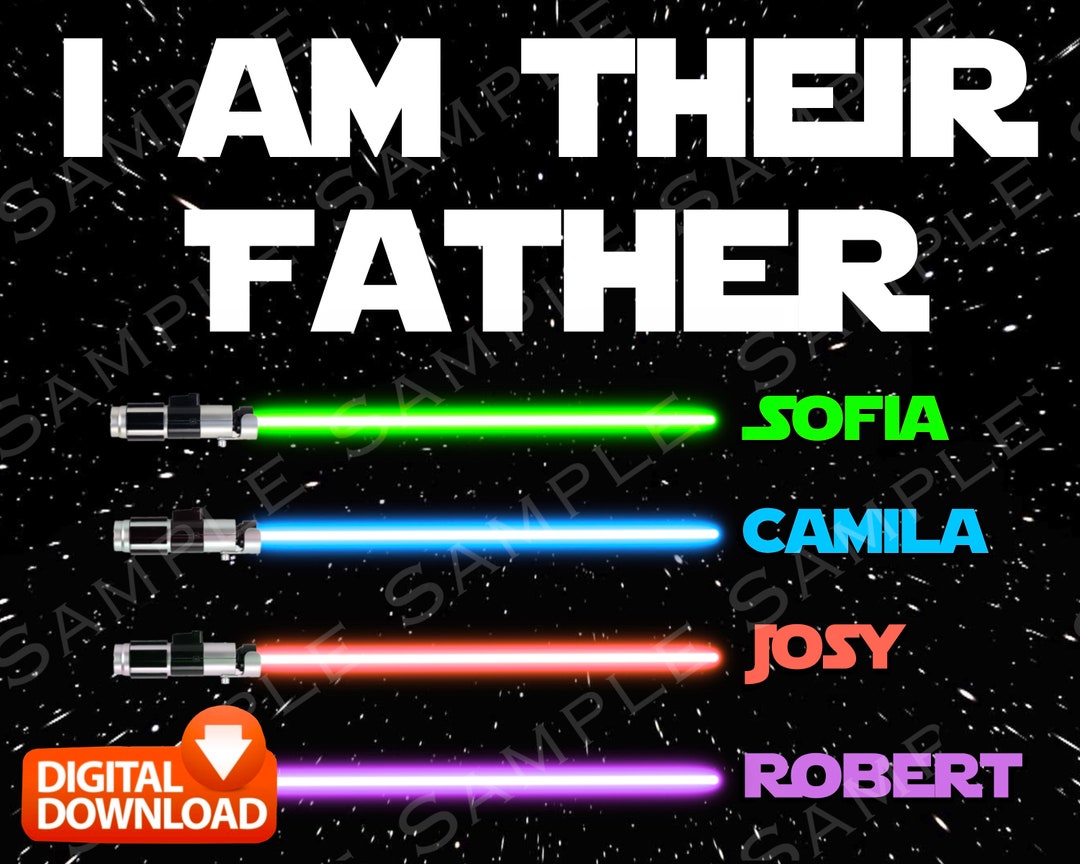 I AM THEIR FATHER Digital Download, Fathers Day Custom Personalized ...
