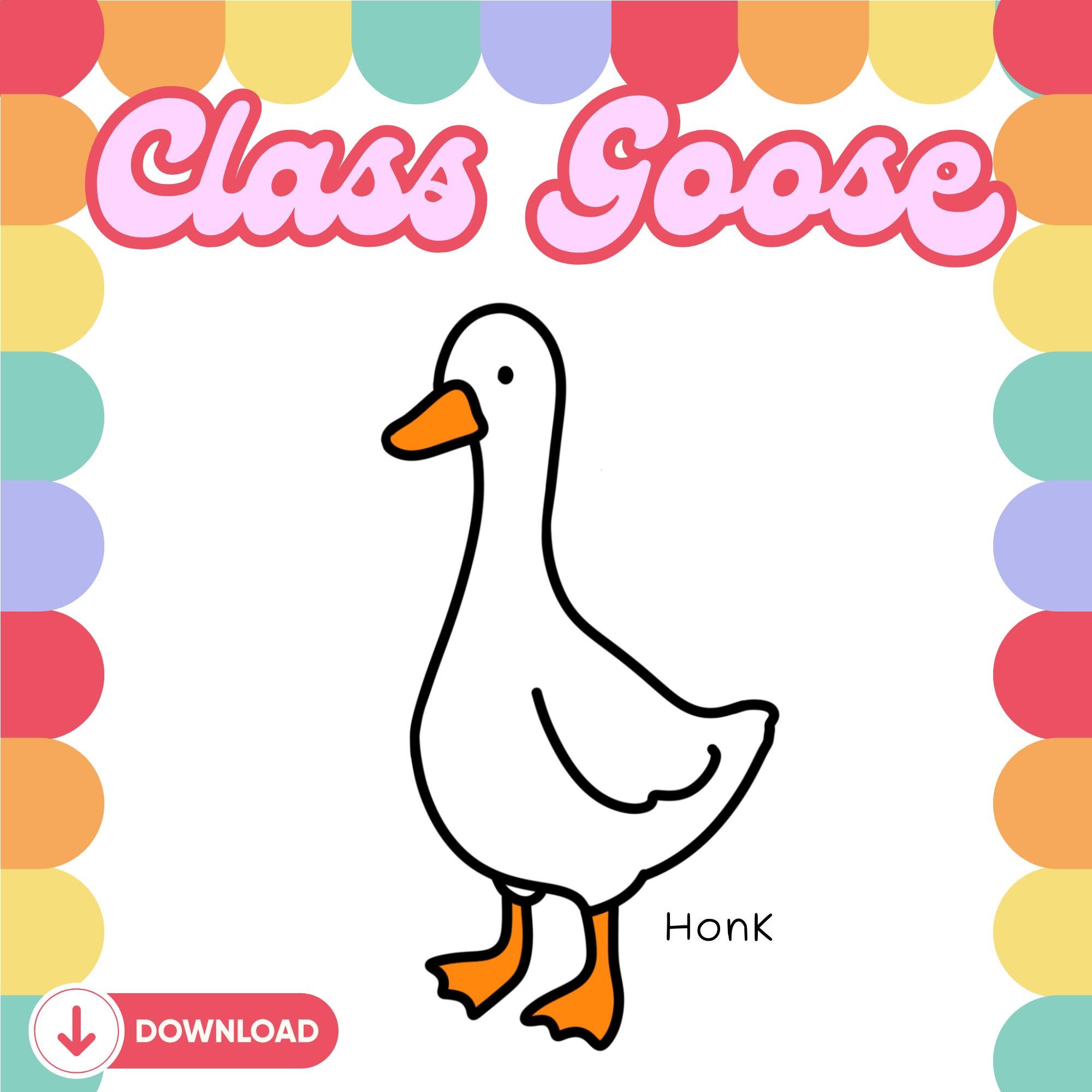 Classroom Goose Printable – Instant Digital Download, Silly Goose ...