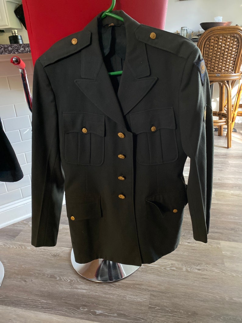 Vintage US Air Force Wool Dress Jacket With Patches Mens 37R - Etsy