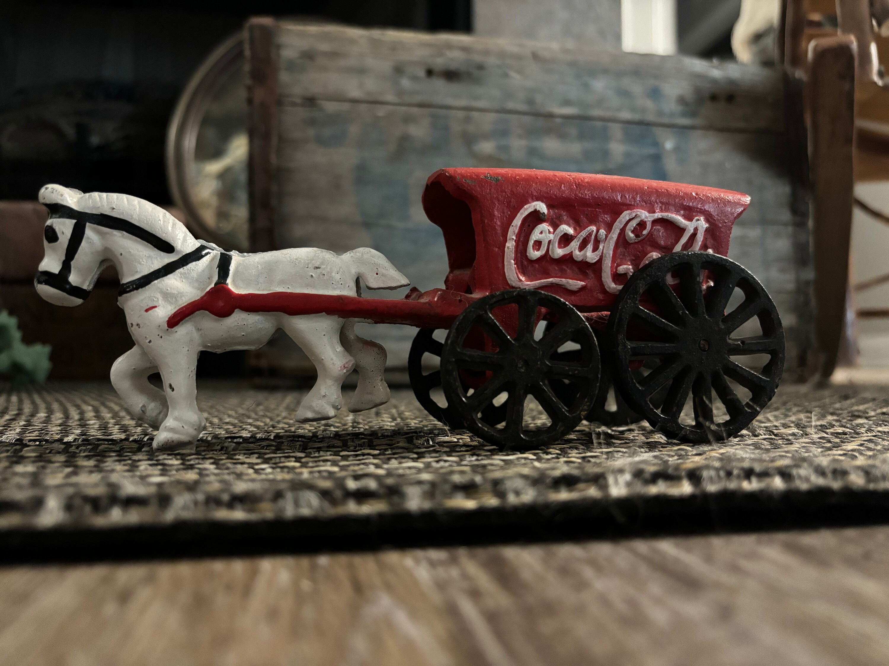 Vibtage Cast-iron Horse Drawn Coca-cola Cart - Etsy