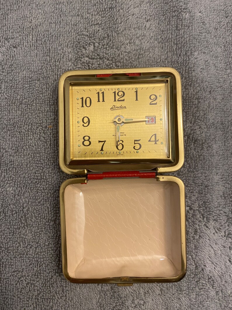 Vintage Travel Alarm Clock - Etsy