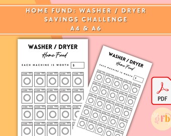 Self Care Savings Challenge - A6 + A4 Printable PDF Downloadable ...