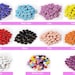 500-1000 Pcs Assorted Crystal Mixture Beads. 3mm-12mm Jesse James Glass ...