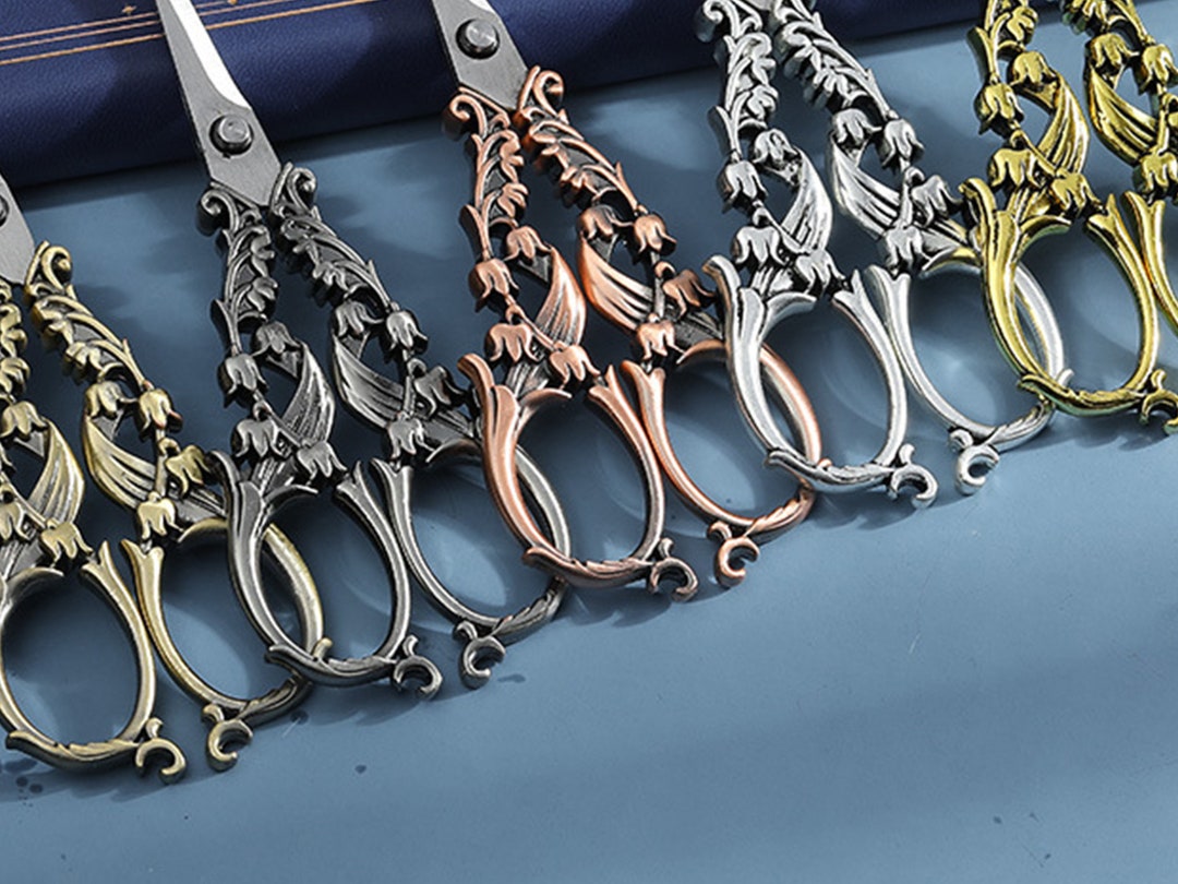 Garden Embroidery Scissors.5 Color for Choose. Antique Vintage Style ...