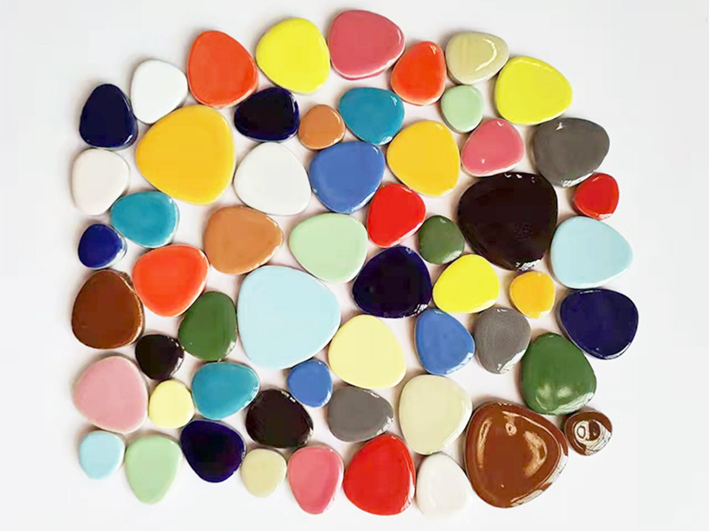 250g Pebbles Ceramic Mosaic Tiles. 16 Color for Choose.glaze - Etsy
