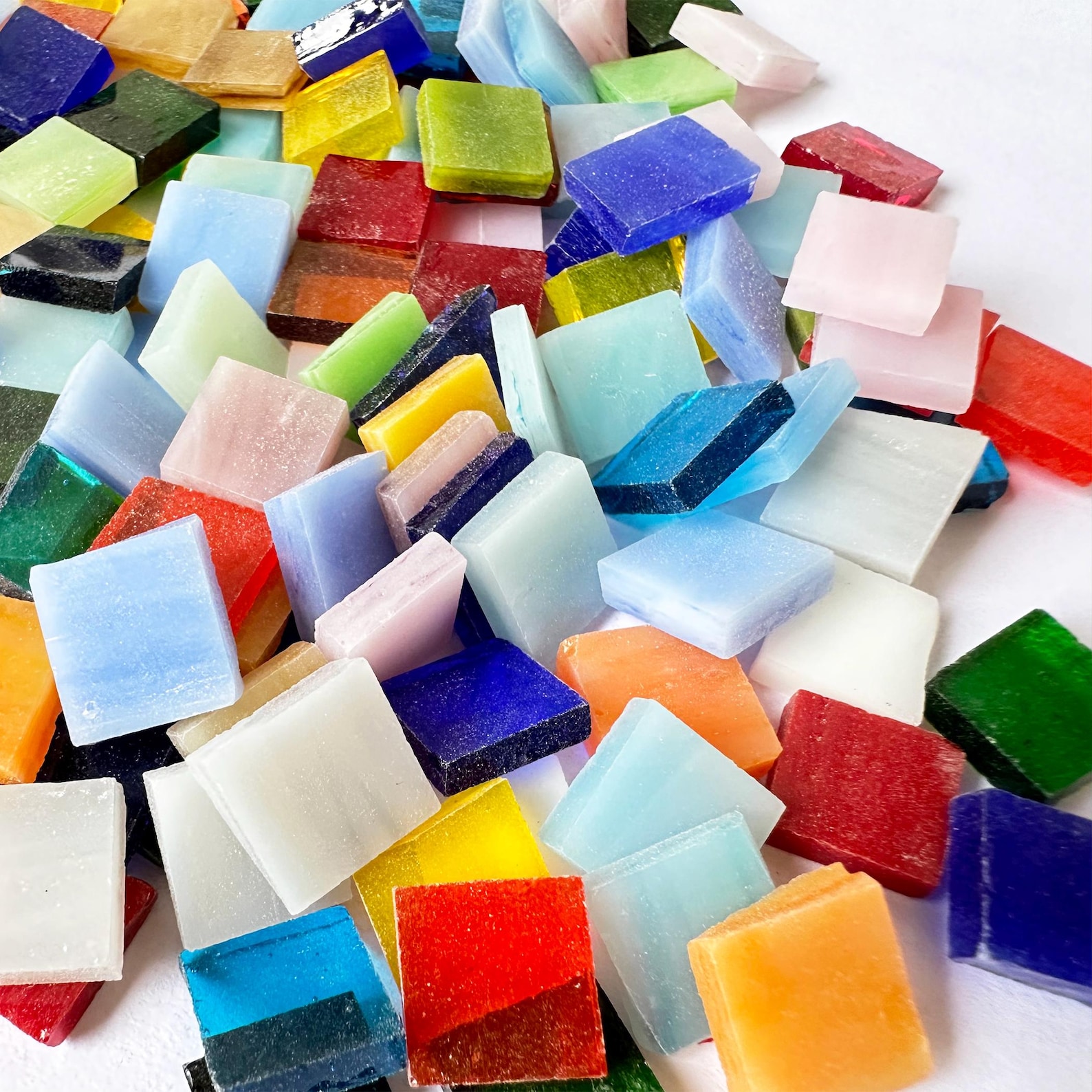 130 Pcs Square Glass Tiles, Ottoman Tiles, Ottoman Mosaic Tiles, Square ...