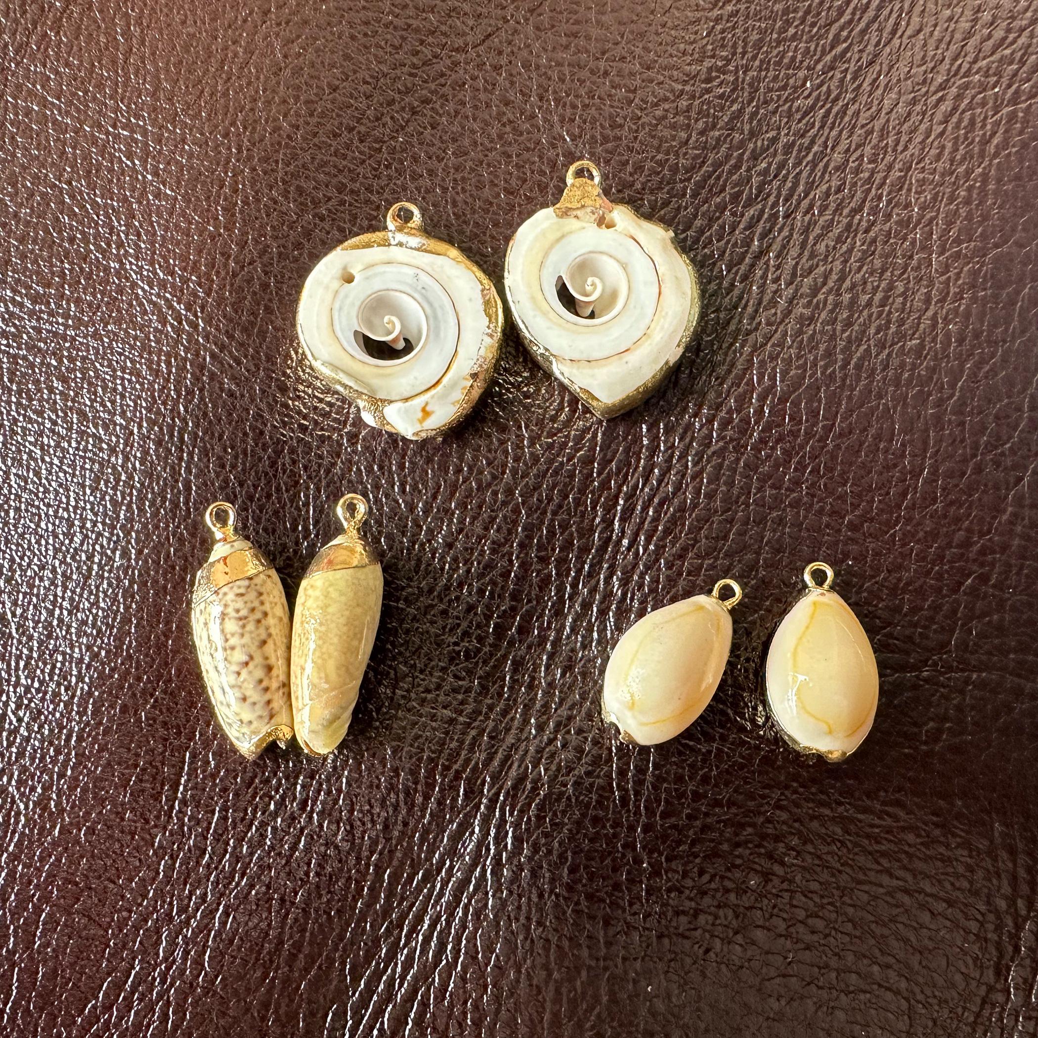 1-5PCS Natural Conch Shell Charms, Bulk Sea Shell Pendants. Sea Shells ...